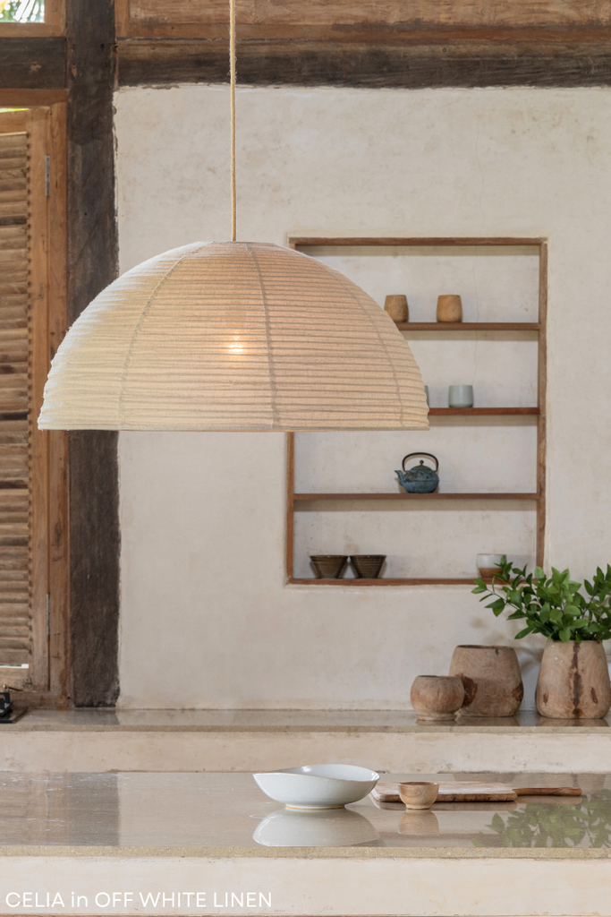 Linen Light Shade - Celia Shade (3 colours) – Lumiere Shades