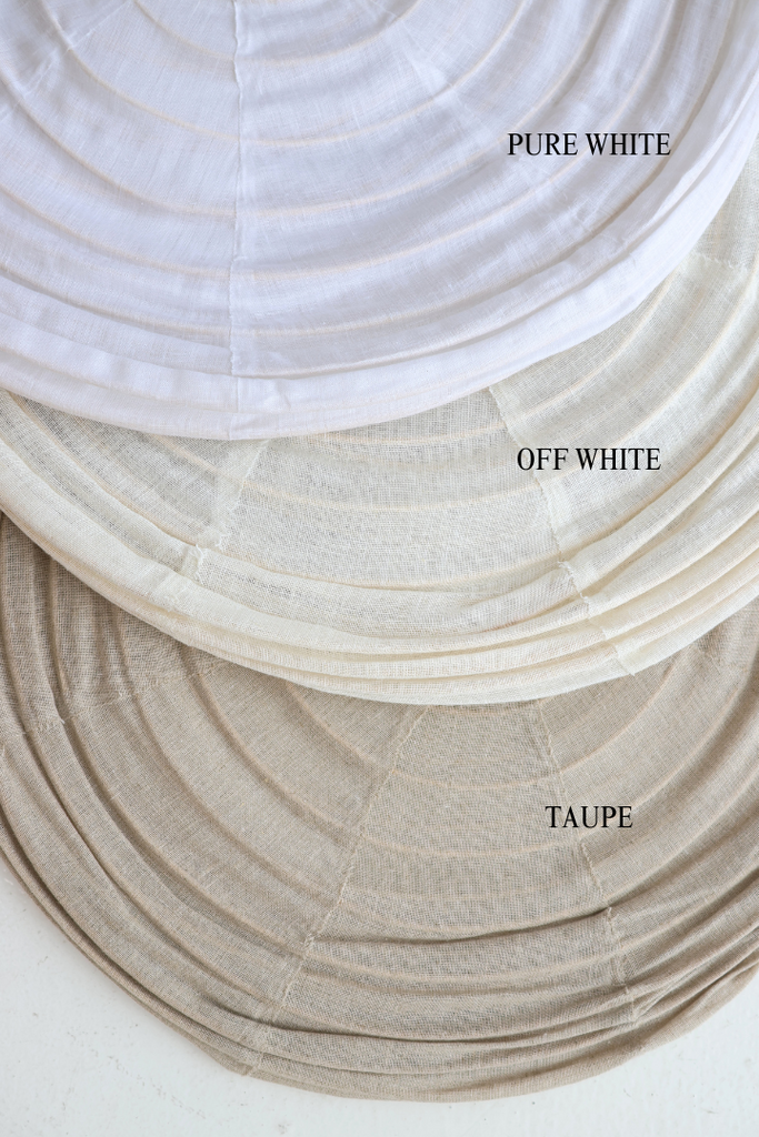 Linen Light Shade - Celia Shade (3 colours) – Lumiere Shades