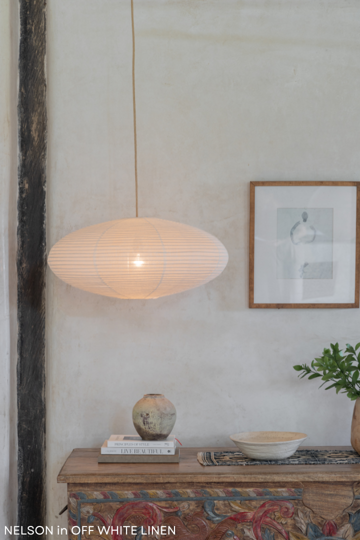 Linen Light Shade - Nelson Shade – Lumiere Shades