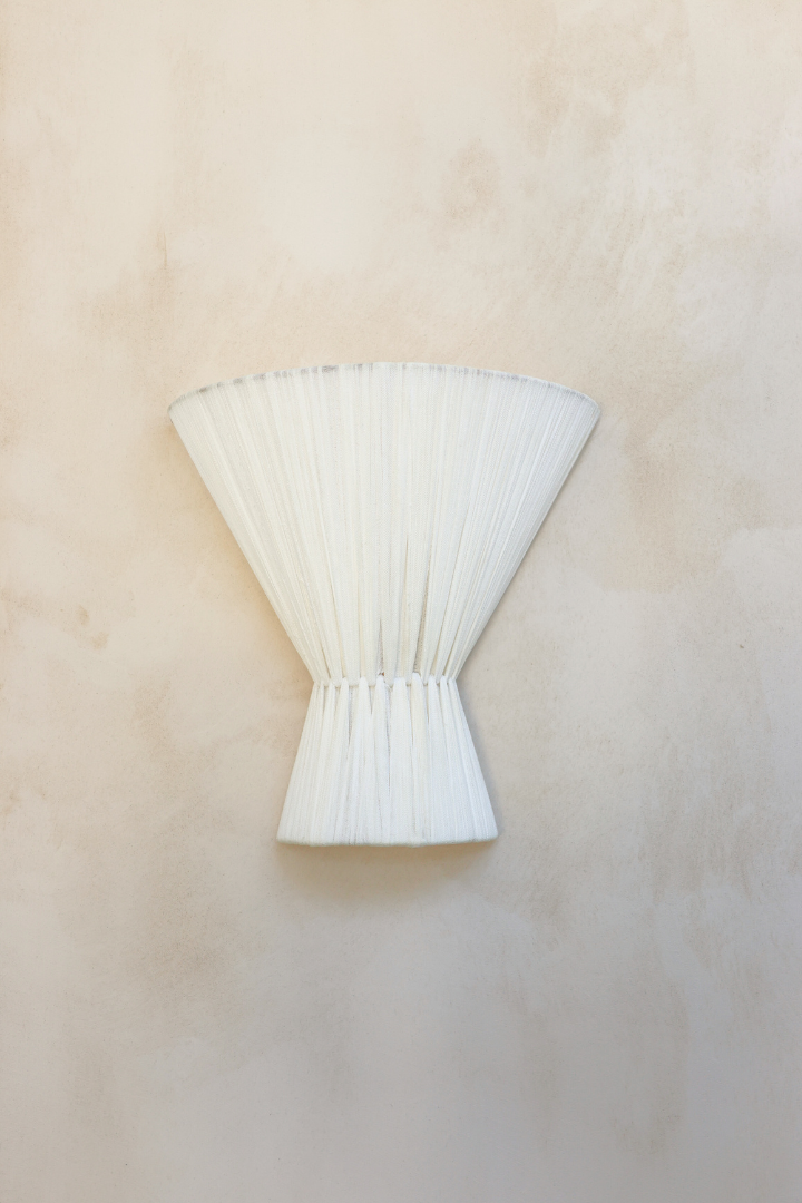 Flume Cloth Wall Sconces - Off White – Lumiere Shades